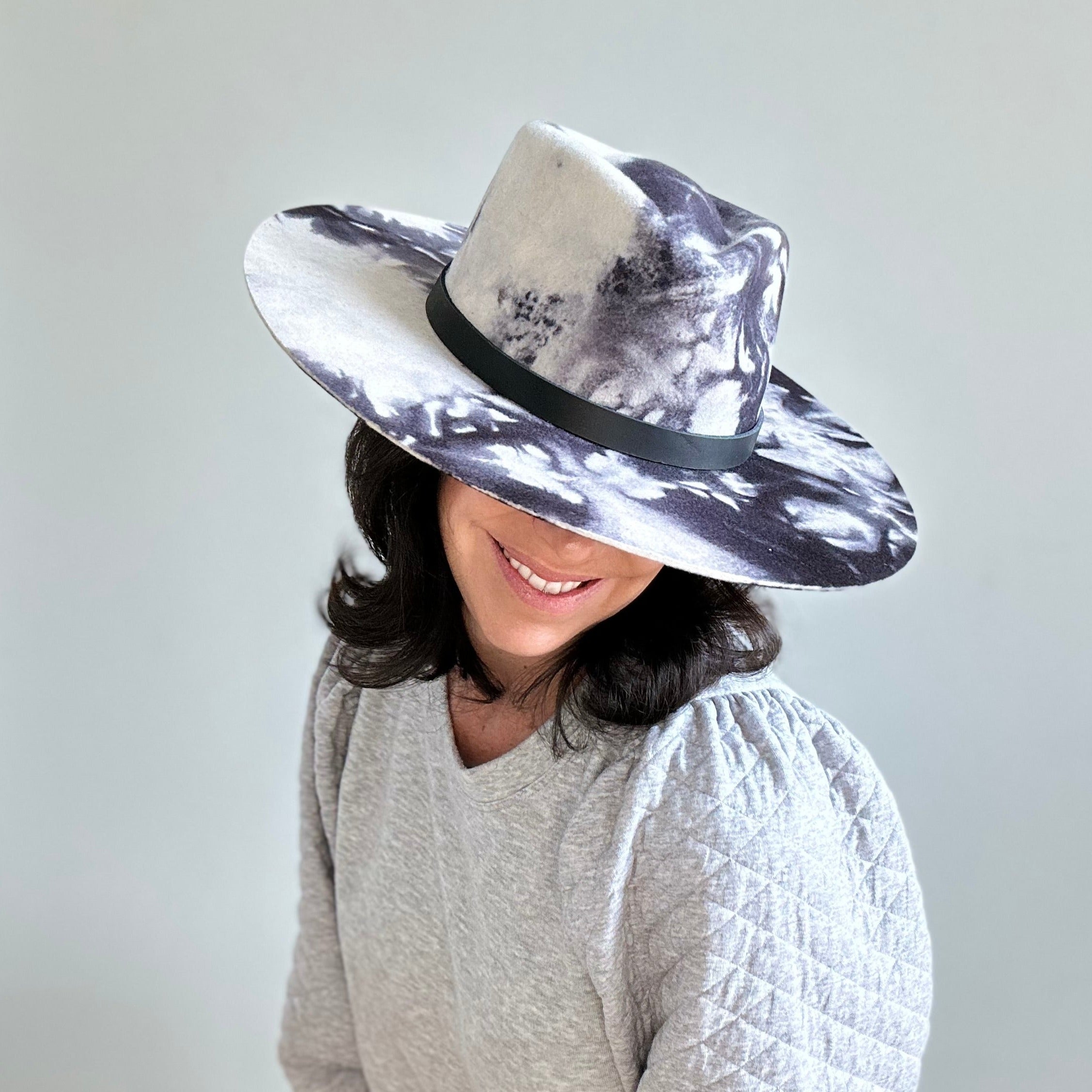 The Hip Hat - Large Brim Hard Hat, Merino Wool Hat, Rancher Hat